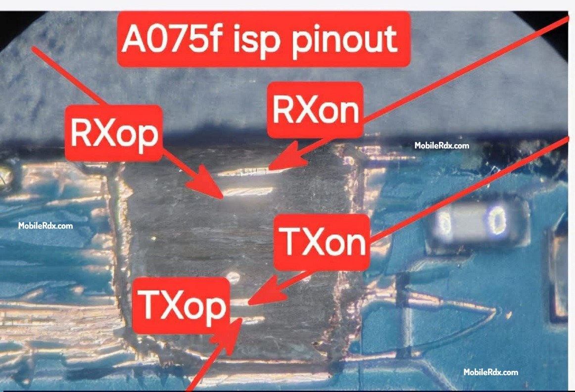 Samsung Galaxy A07 A075F ISP Pinout (UFS)